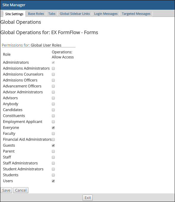 Grant Users Access to EX FormFlow